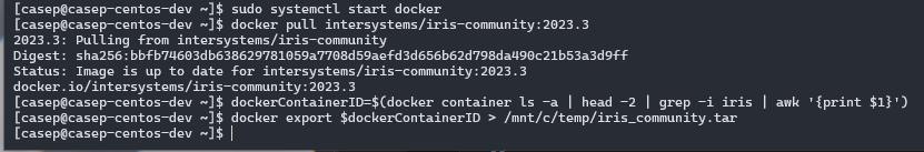 Executando a imagem do docker da comunidade do IRIS como uma máquina do WSL